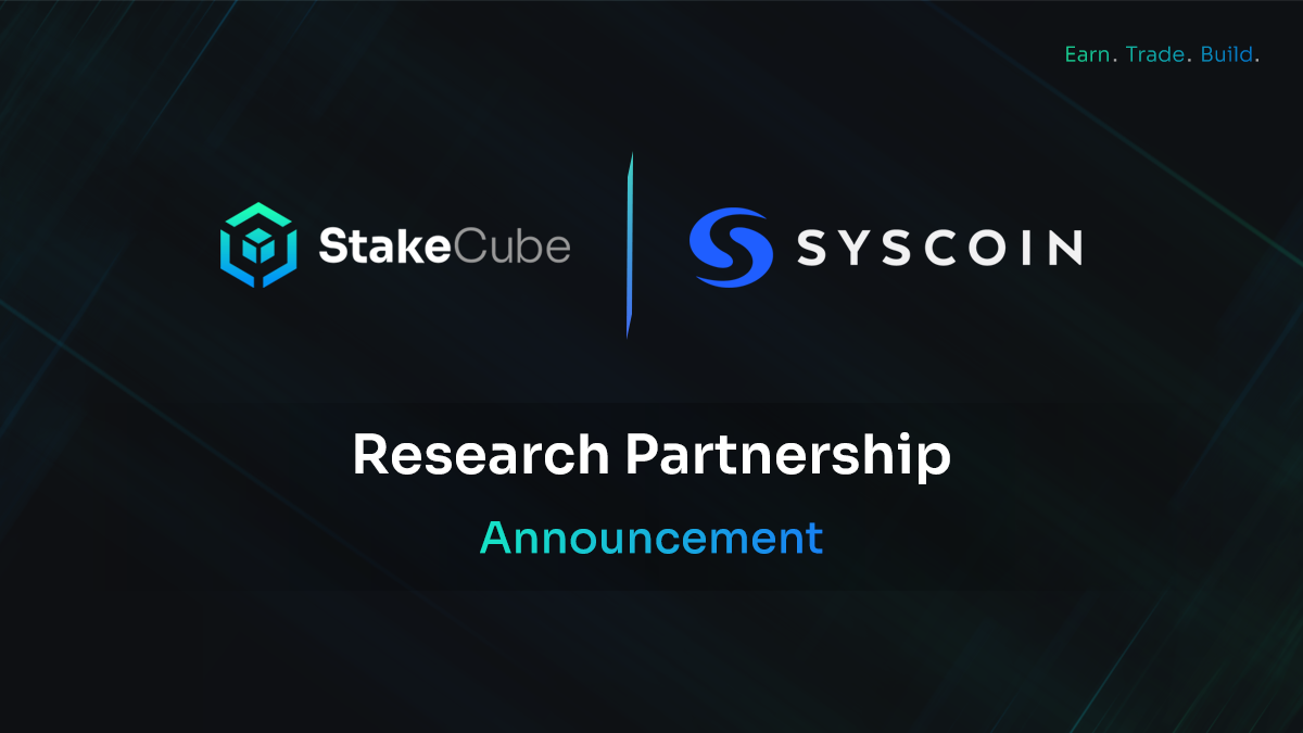 StakeCube - Syscoin Partnership - stakecube.info