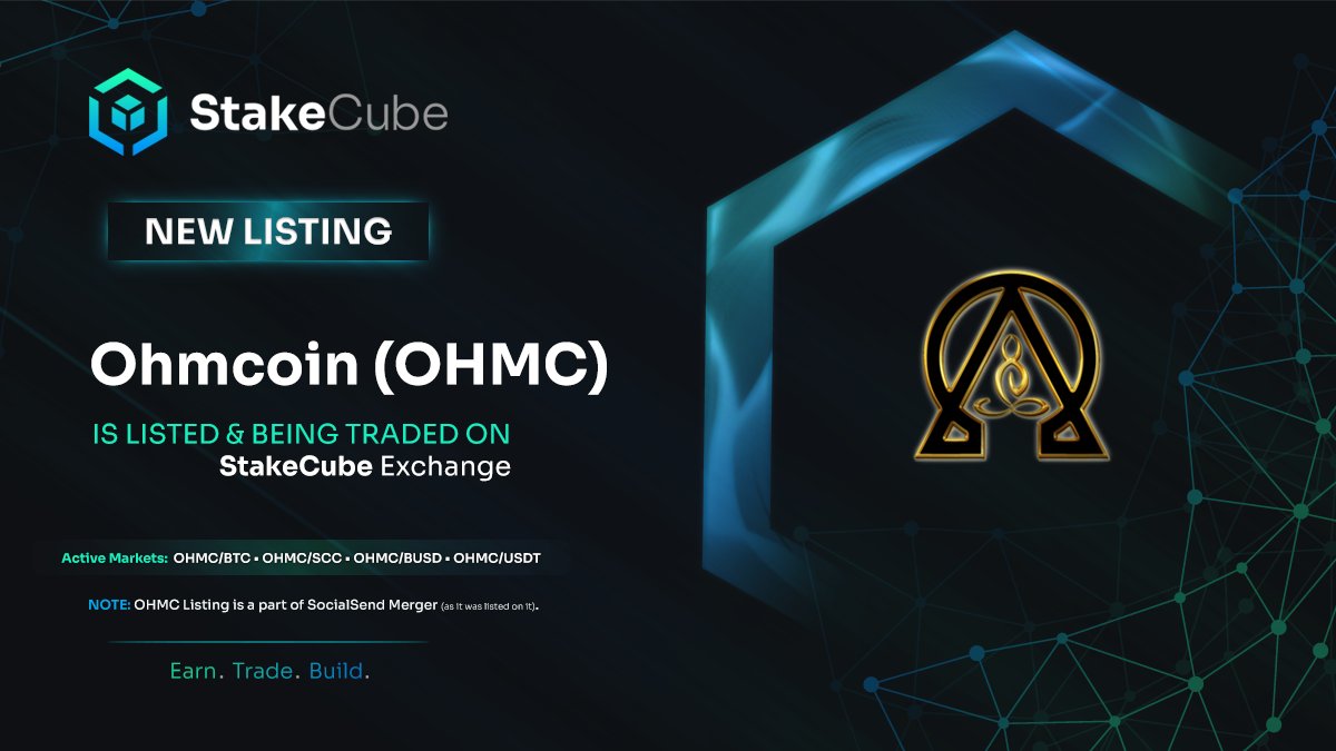 New Listing Ohm Coin (OHMC) - stakecube.info